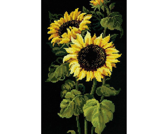 Sunflower Counted Cross Stitch Kit - Etsy