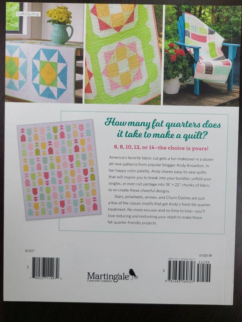 Fresh Fat Quarter Quilts Pattern Book - Etsy