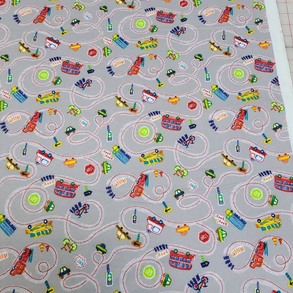 Map Fabric - Etsy