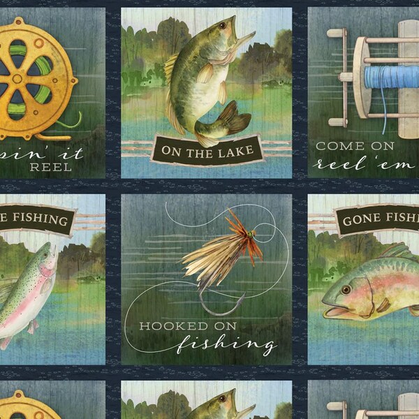 Fishing Fabric - Etsy