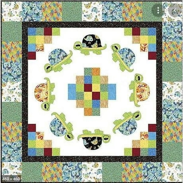 Turtle Quilt - Etsy
