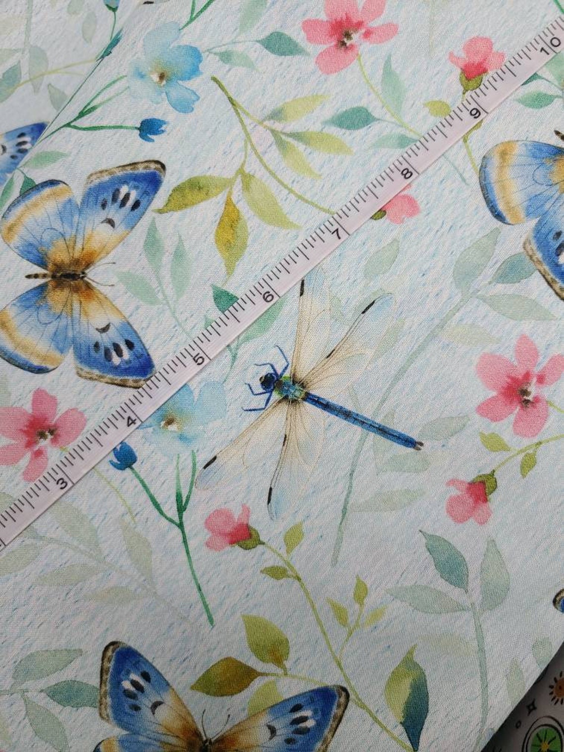 Wildflower Farm Cotton Fabric Print - Etsy