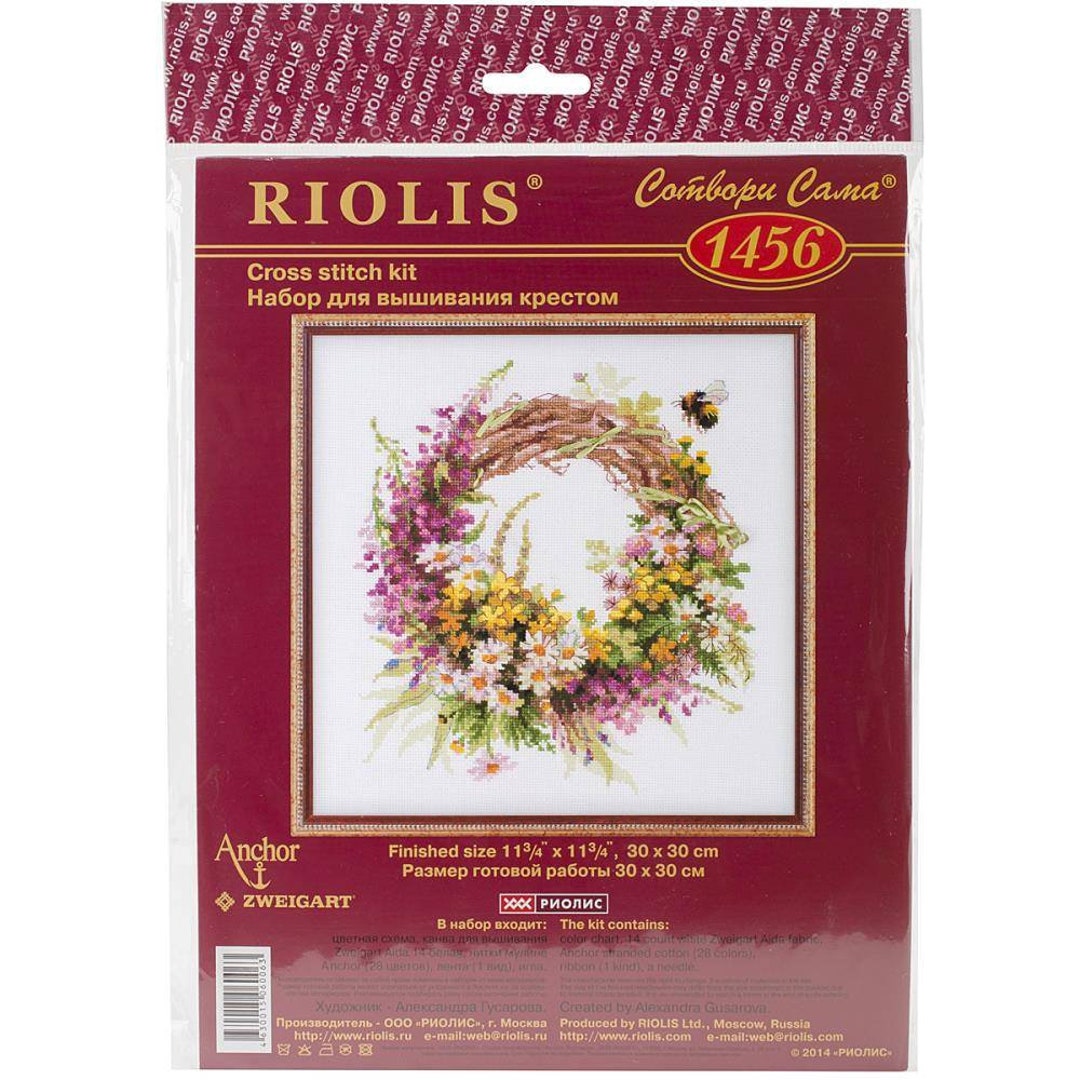 Riolis Spring Bee Wreath Counted Cross Stitch Kit - Etsy