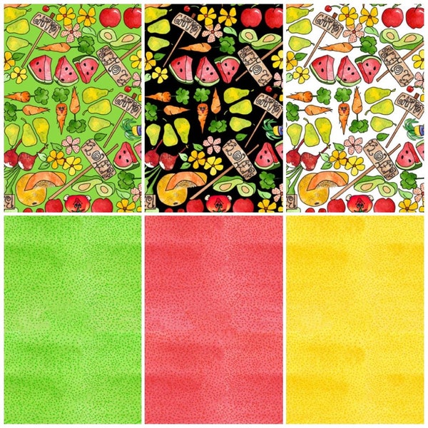 Vegetable Fabric - Etsy