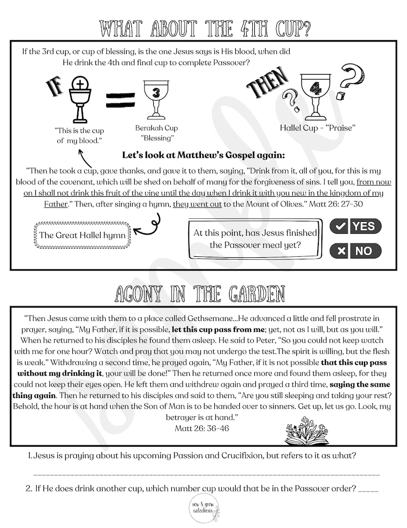 Passion and Passover, Connect the Last Supper to Passover and Mass ...