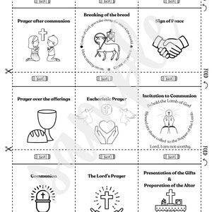 Parts of the Mass Worksheet, Catholic Mass Worksheet - Etsy