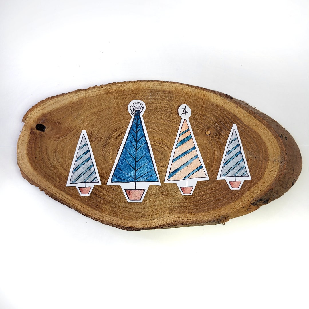 Christmas Tree Sticker Set for Crafting Journaling Kindles - Etsy