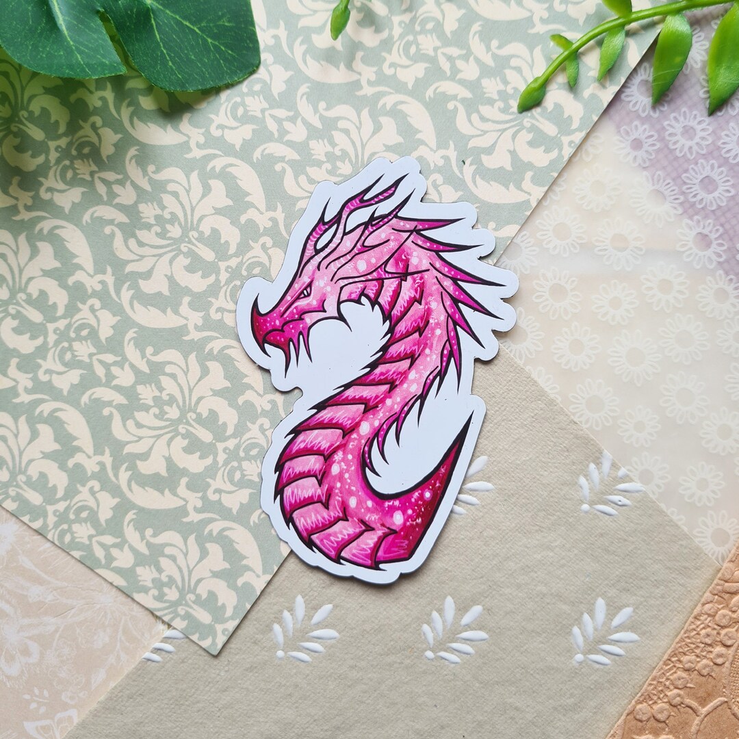 Pink Dragon 8cm Fridge Magnet Display - Etsy