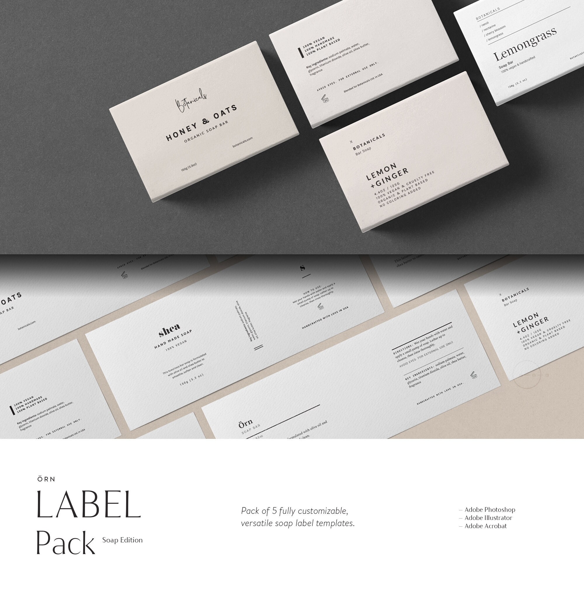 Soap Belly Band Label Template Soap Wrap Around Photoshop Label ...