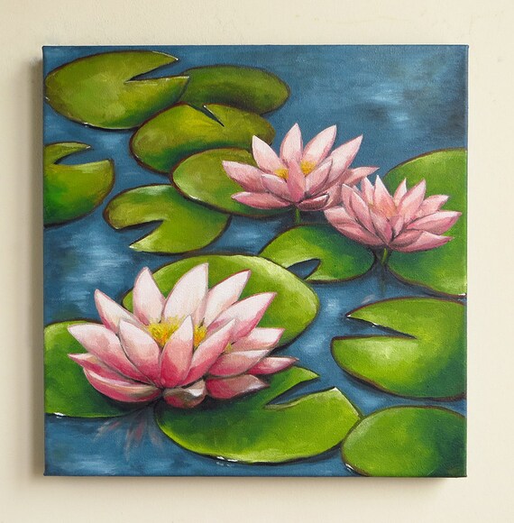 Watercolors Hand Painted Lilies