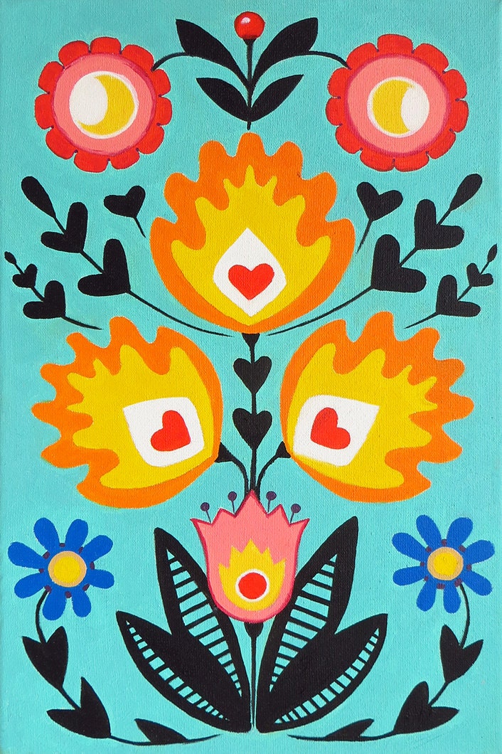 Peppermint Original Oil Painting Oil on Canvas 30x20 Cm - Etsy UK