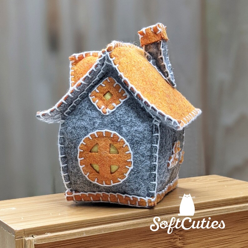 Tiny Felt Houses. Fairy Houses. Little Toy Houses - Etsy