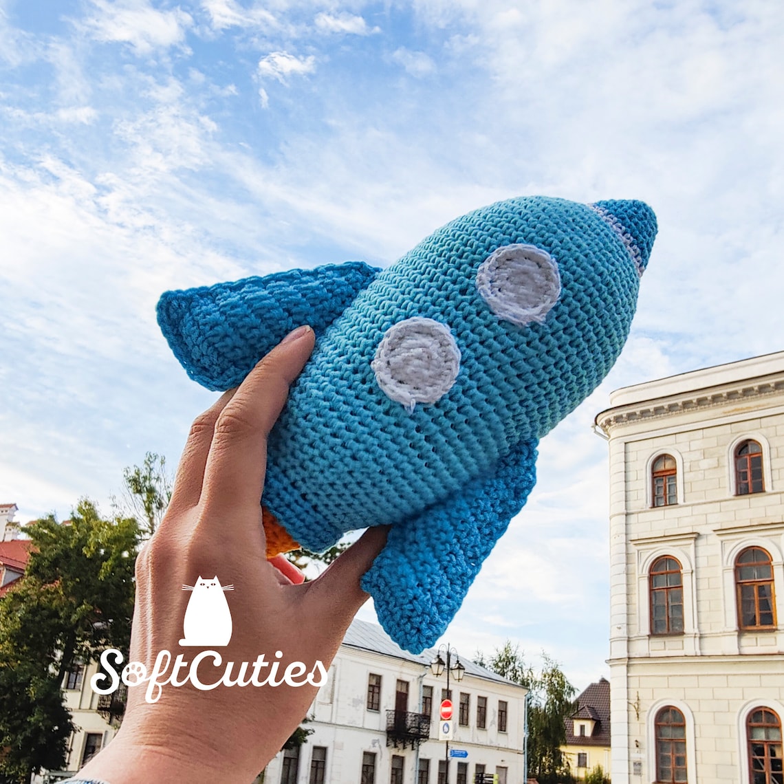 Stuffed Rocket Ship. Soft Toy Spaceship. Amigurumi Spaceship. - Etsy