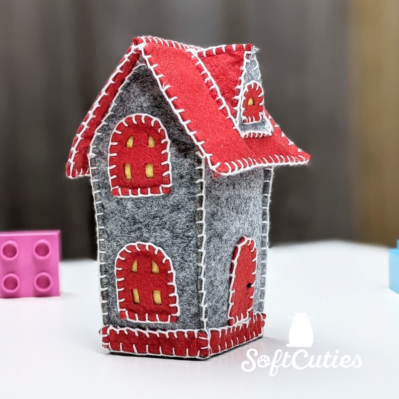 Tiny Felt Houses. Fairy Houses. Little Toy Houses - Etsy
