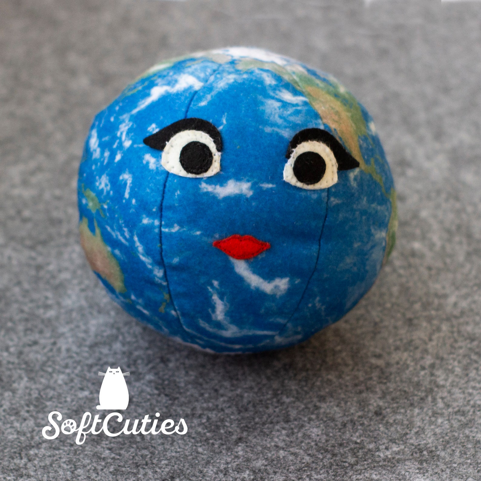 Made to Order. Earth and Mars Soft Toys. Solar System. Toy Globe. Felt ...
