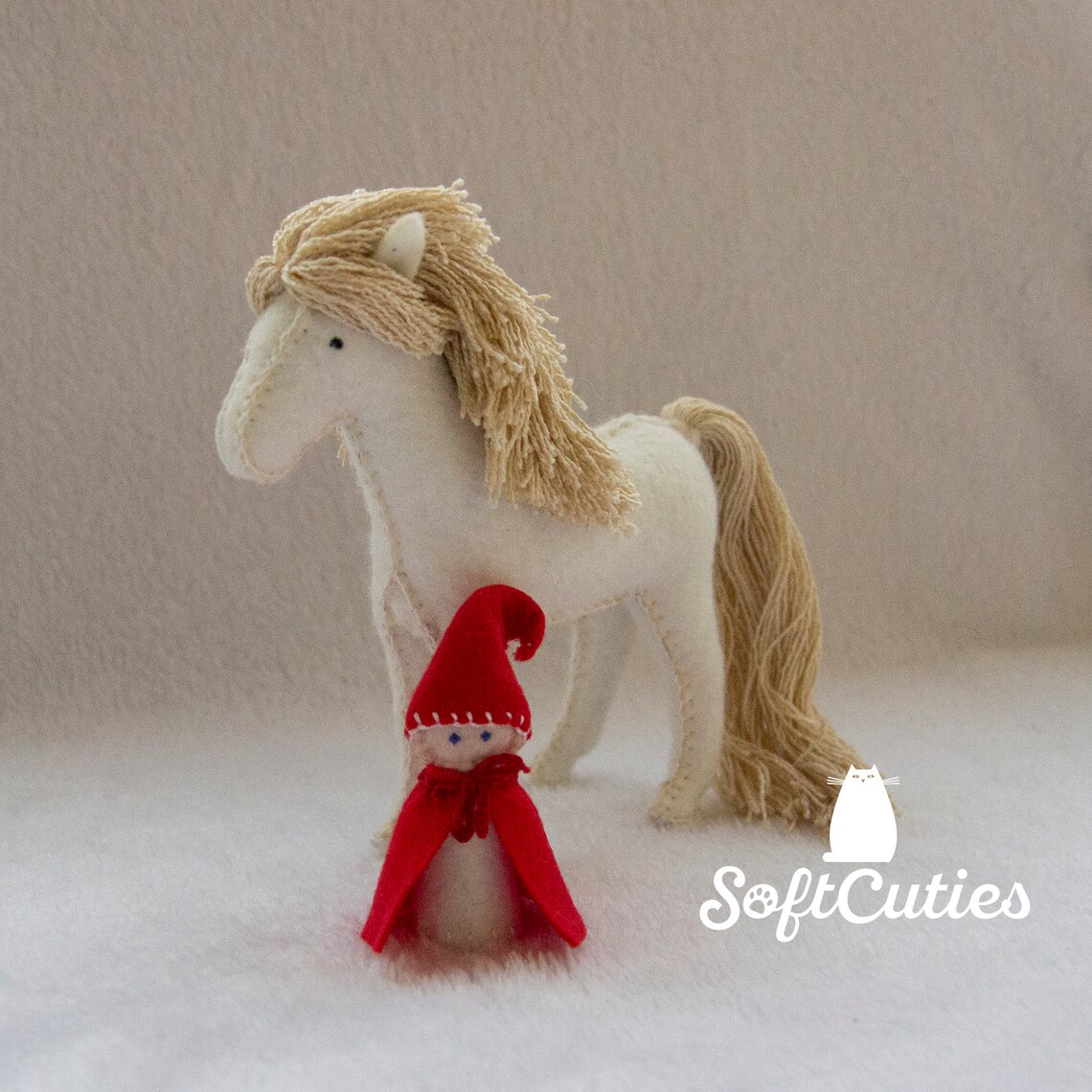 Felt Horse Soft Toy Felt Animal. Toy Horse. Wool Stuffed Toy - Etsy