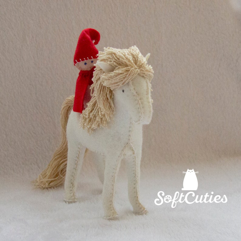 Felt Horse, Soft Toy Felt Animal. Toy Horse. Wool Stuffed Toy - Etsy