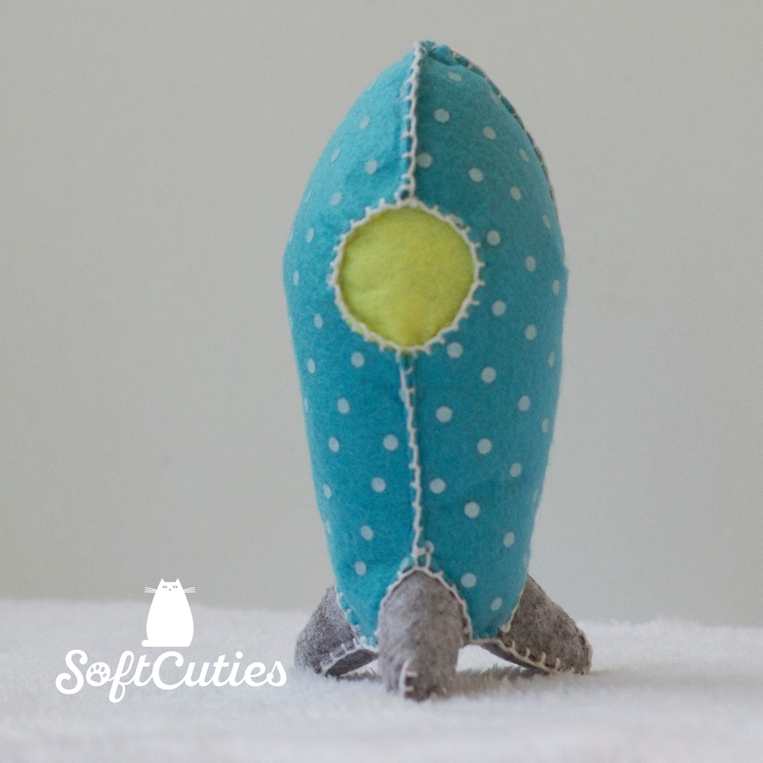 Plush Rocket Ship. Soft Toy Spaceship With Original Design. - Etsy
