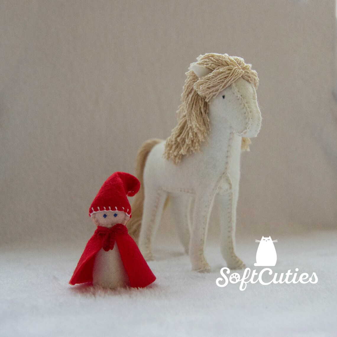 Felt Horse Soft Toy Felt Animal. Toy Horse. Wool Stuffed Toy - Etsy
