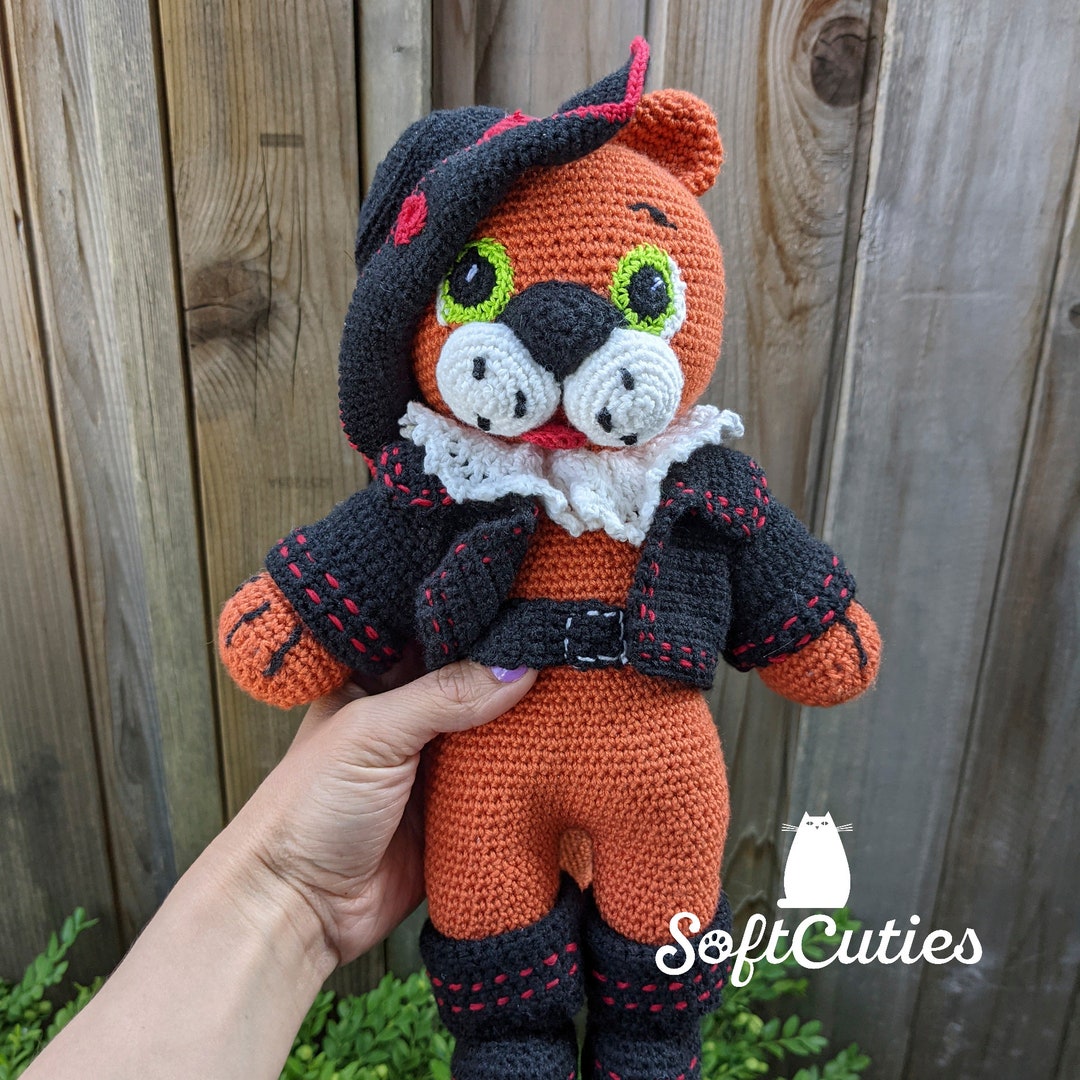 Peluche El Gato Con Botas. Gato amigurumi. Gatito de juguete. - Etsy España