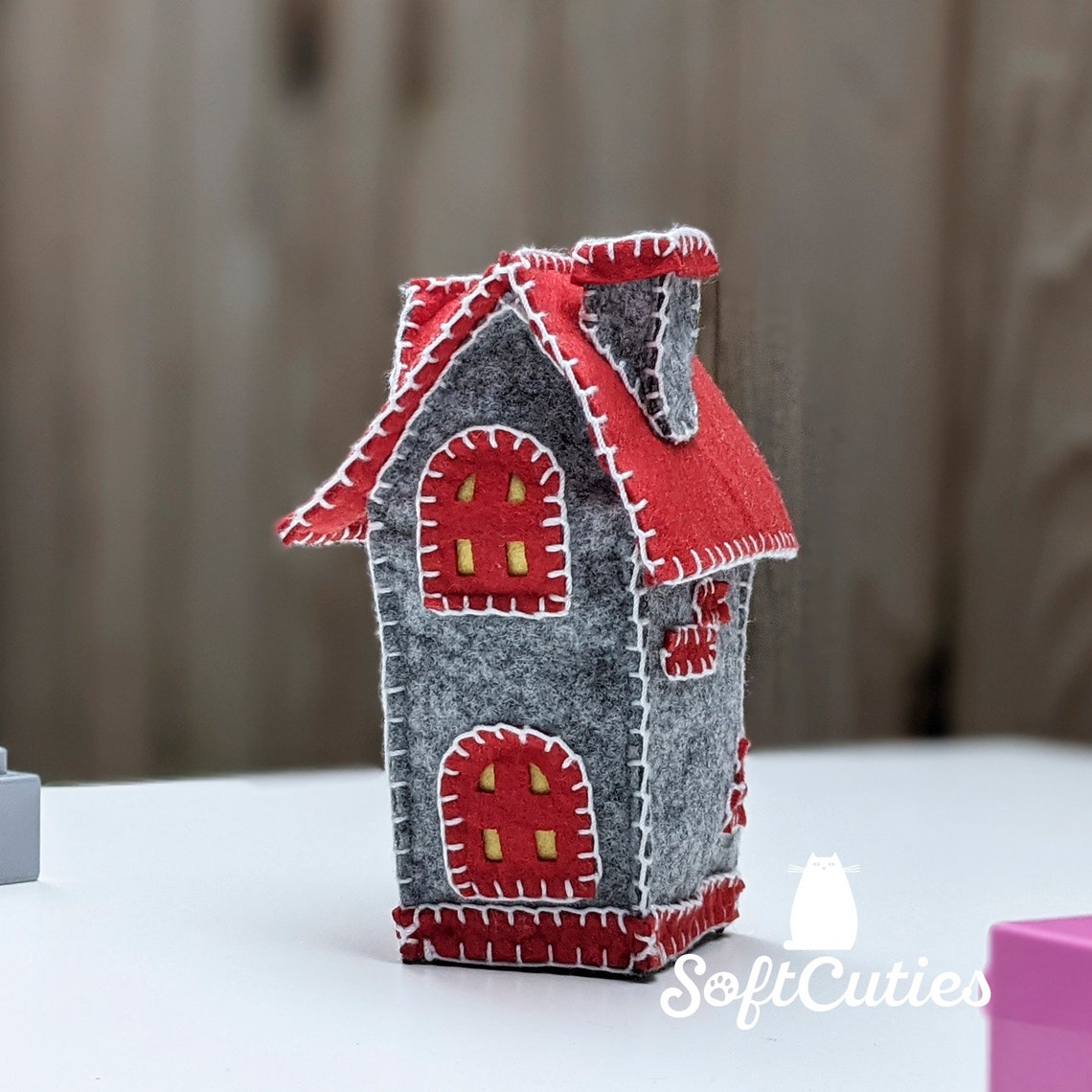 Tiny Felt Houses. Fairy Houses. Little Toy Houses | Etsy