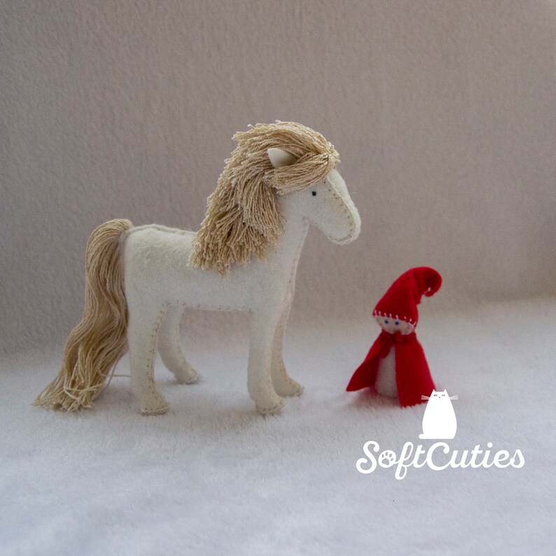 Felt Horse Soft Toy Felt Animal. Toy Horse. Wool Stuffed Toy - Etsy