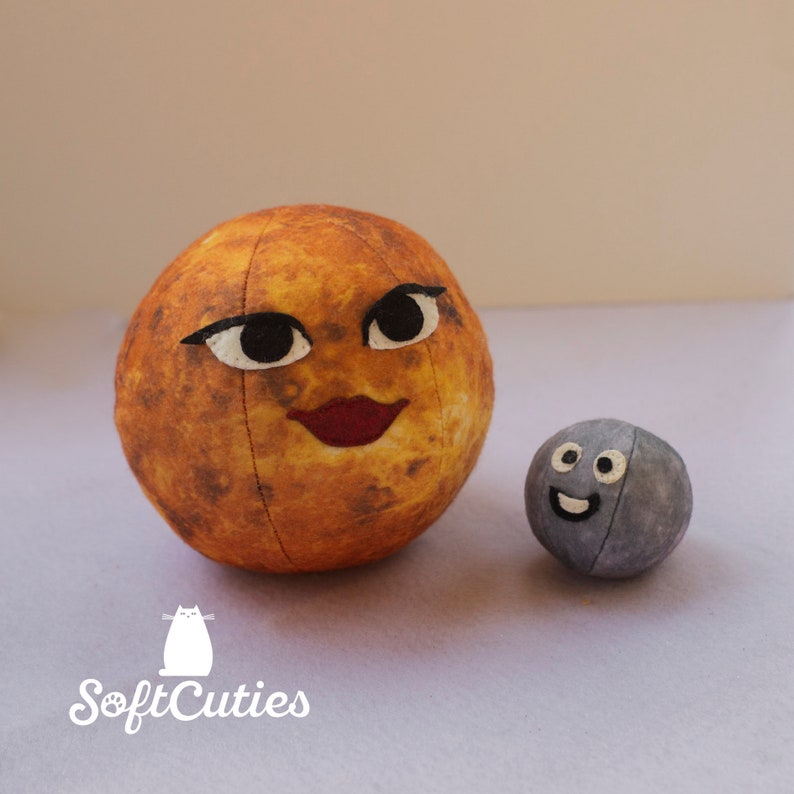 Made to Order. Mercury and Venus Soft Toys. Solar System. Toy Globe ...