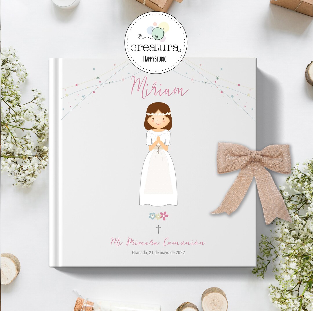 My First Communion Photo Album With Flowers for Girls or Sisters ...