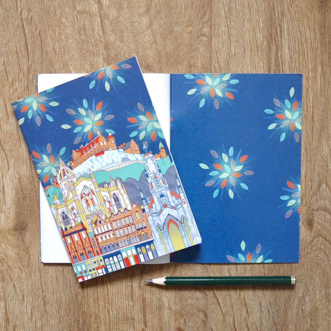 Colourful "scenes of Edinburgh" Notebook - Etsy UK