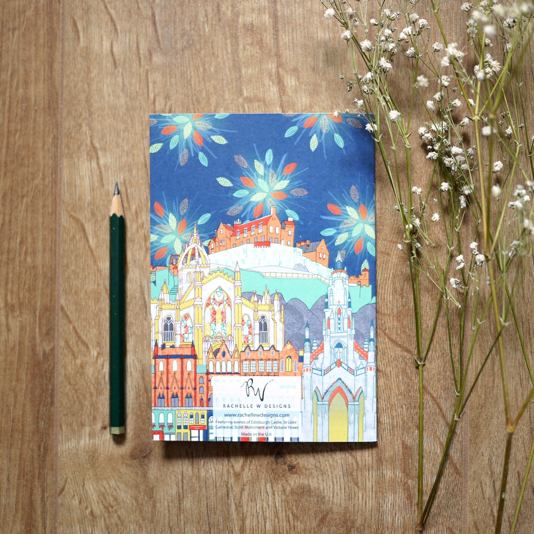 Colourful scenes of Edinburgh Notebook - Etsy UK