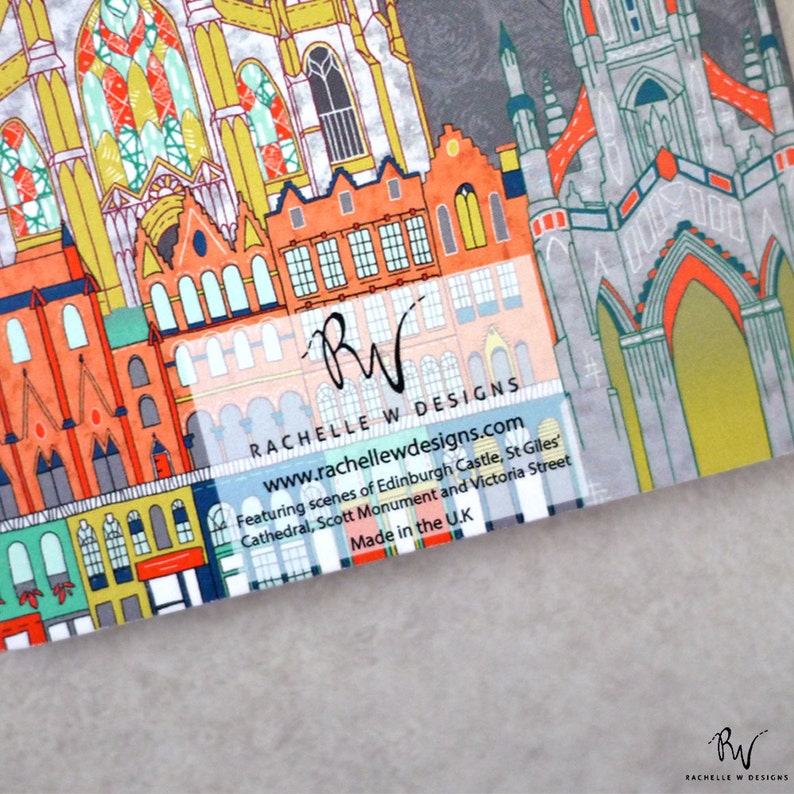 Colourful scenes of Edinburgh Notebook - Etsy UK