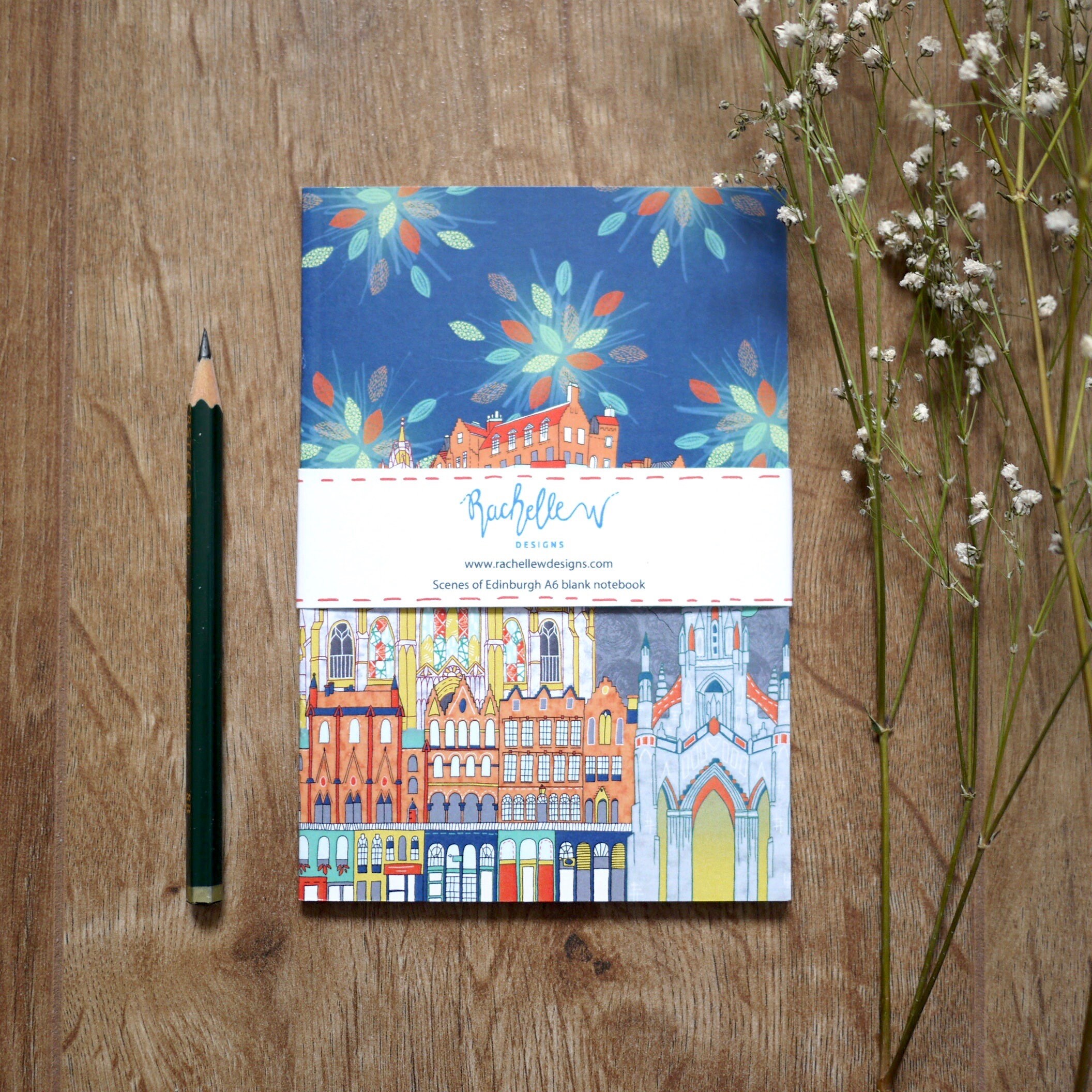 Colourful scenes of Edinburgh Notebook - Etsy UK