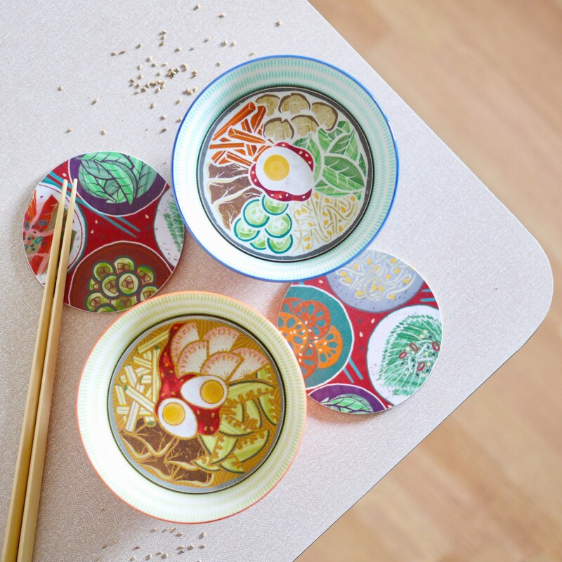 Korean Coasters - Etsy