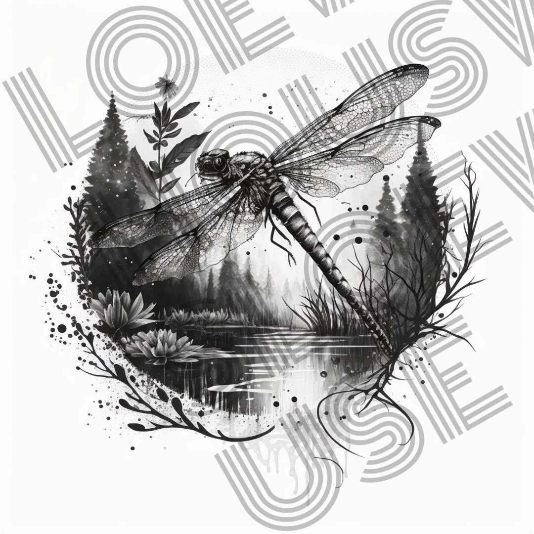Dragonfly Tattoo Drawing
