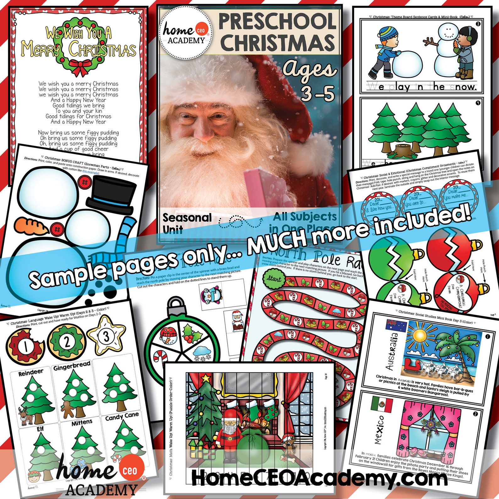 Preschool Homeschool Christmas Bundle - Etsy