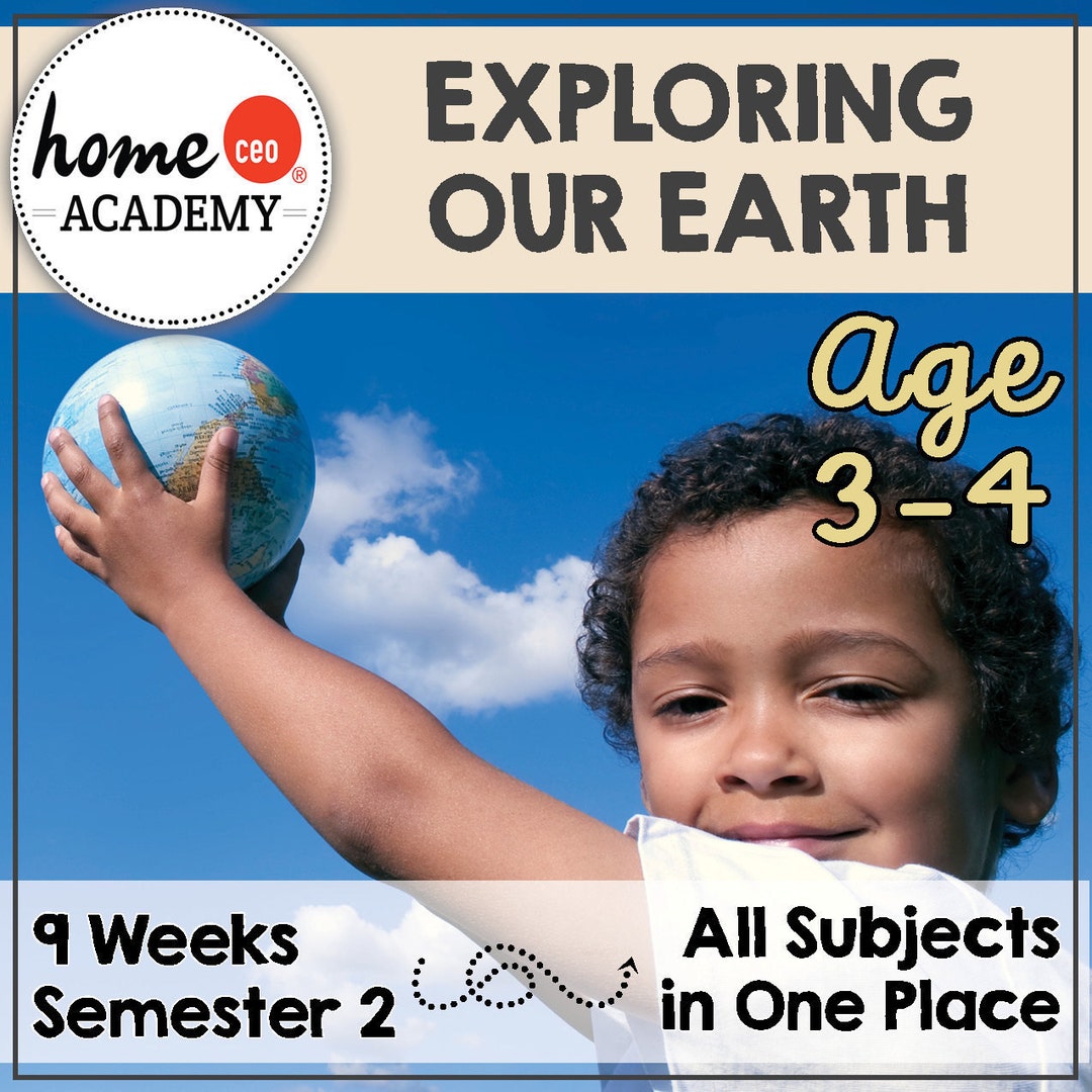 Preschool Homeschool Exploring Our Earth 9 Week Program - Etsy