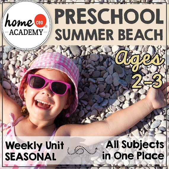 Preschool Homeschool Summer Beach Unit - Etsy