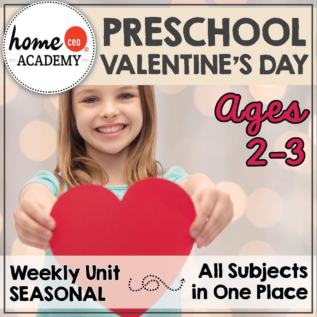 Preschool Homeschool Valentine's Day Unit - Etsy