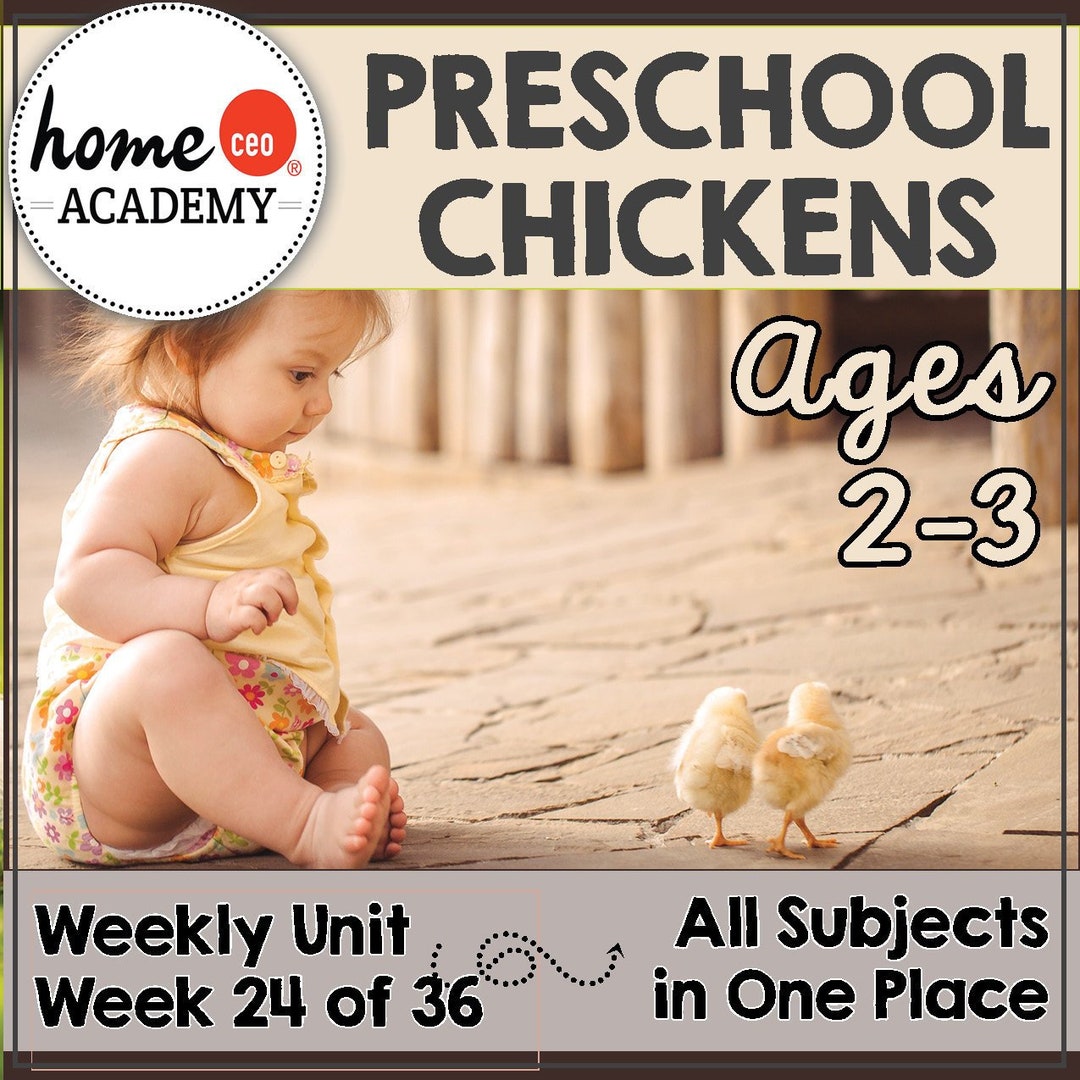 Preschool Homeschool Chickens Unit - Etsy