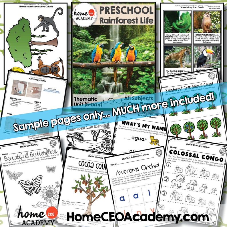 Preschool Homeschool Exploring Our Earth 9 Week Program - Etsy