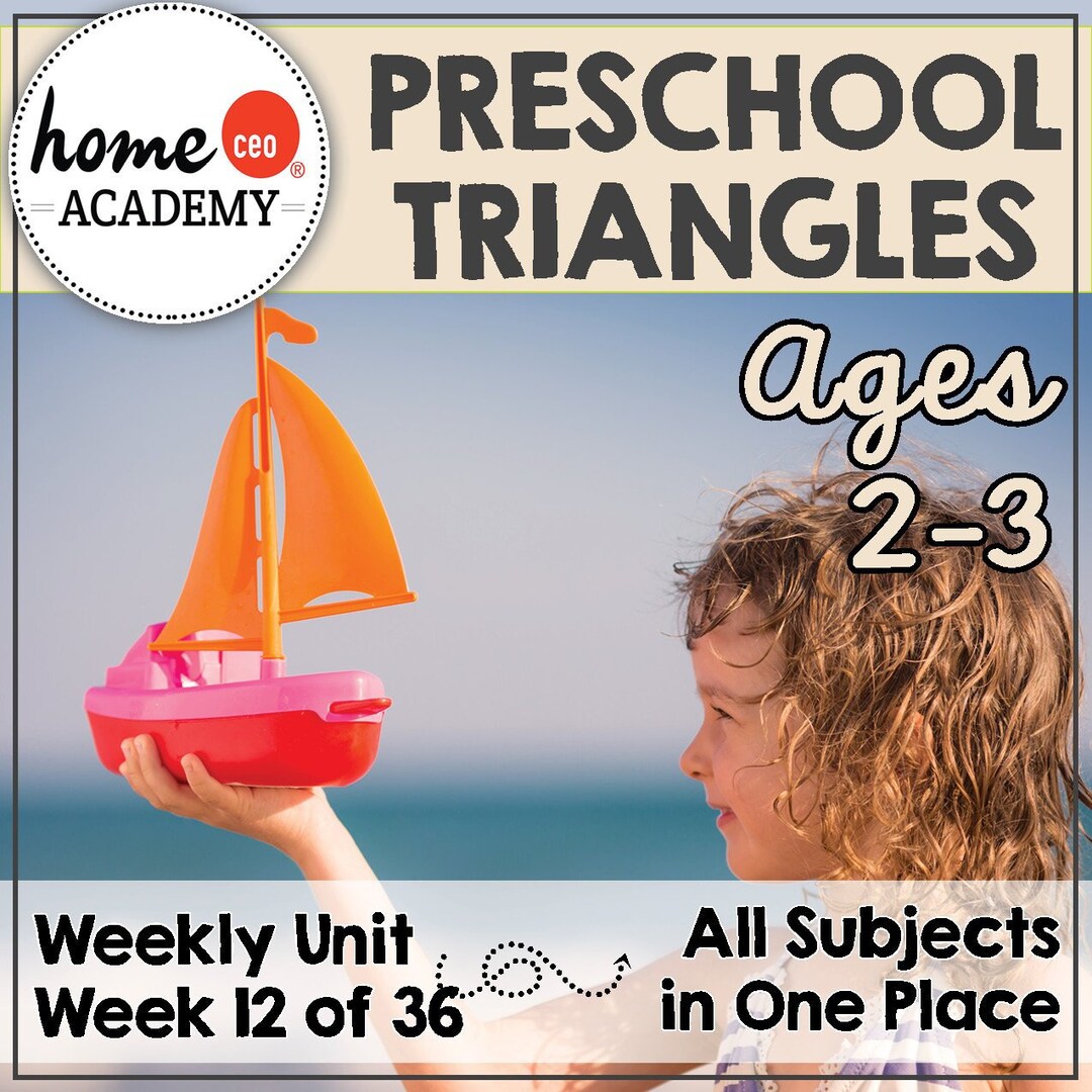 Preschool Homeschool Triangle Unit - Etsy