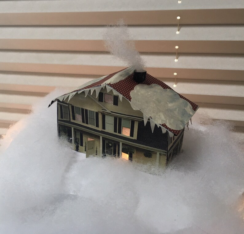 Custom-made Miniature Paper Homes for Holiday Villages - Etsy