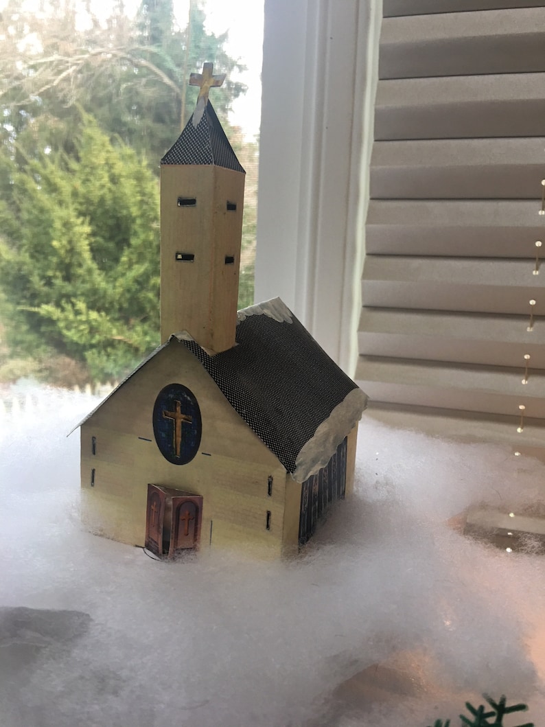 Custom-made Miniature Paper Homes for Holiday Villages - Etsy