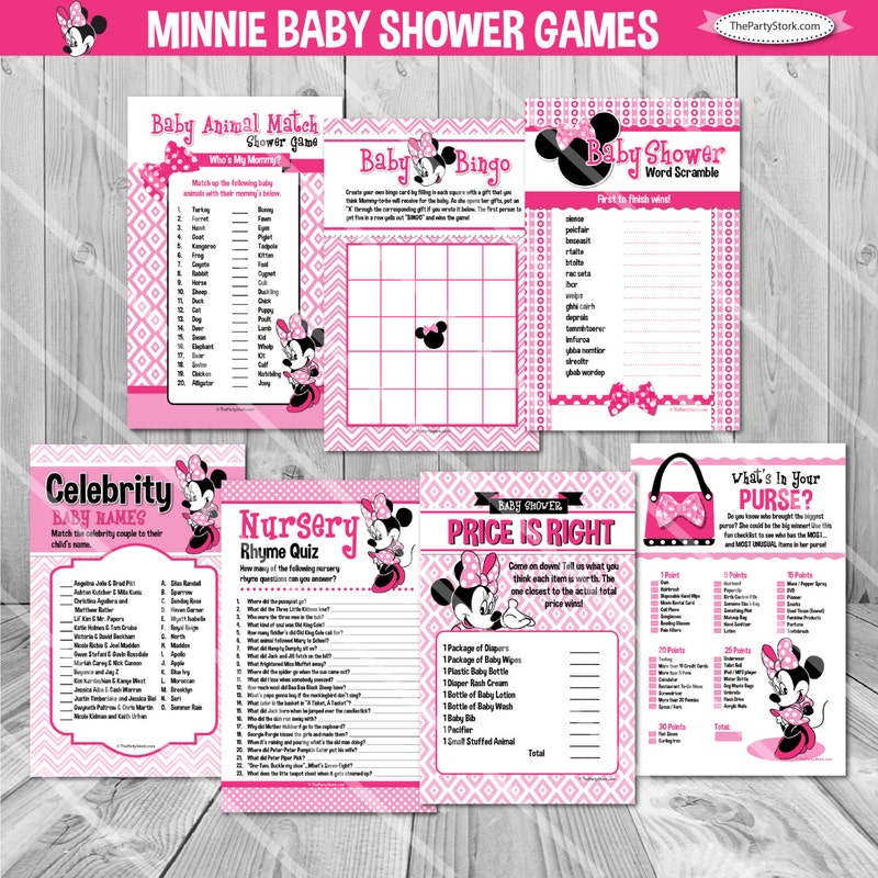 Minnie Mouse Baby Shower - Etsy