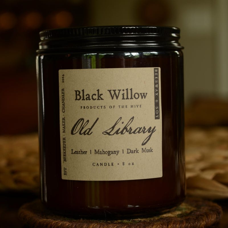 Library Candle - Etsy
