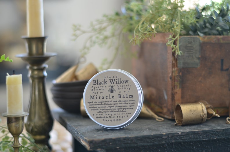 Organic Miracle Balm Scar Salve Multipurpose Herbal Healing Beeswax ...