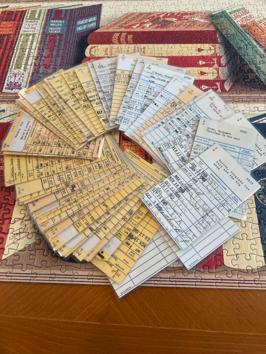 Vintage Library Checkout Card (2 per Order) - Etsy