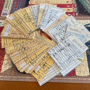 Vintage Library Checkout Card 2 per Order - Etsy