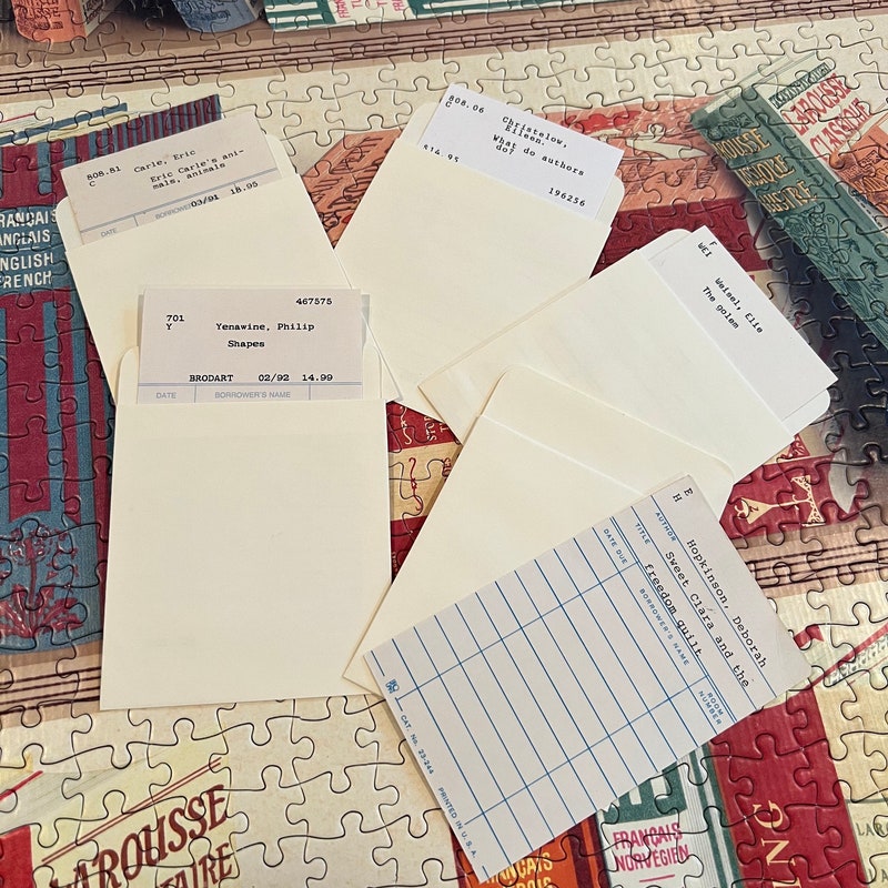 Library Cards - Etsy