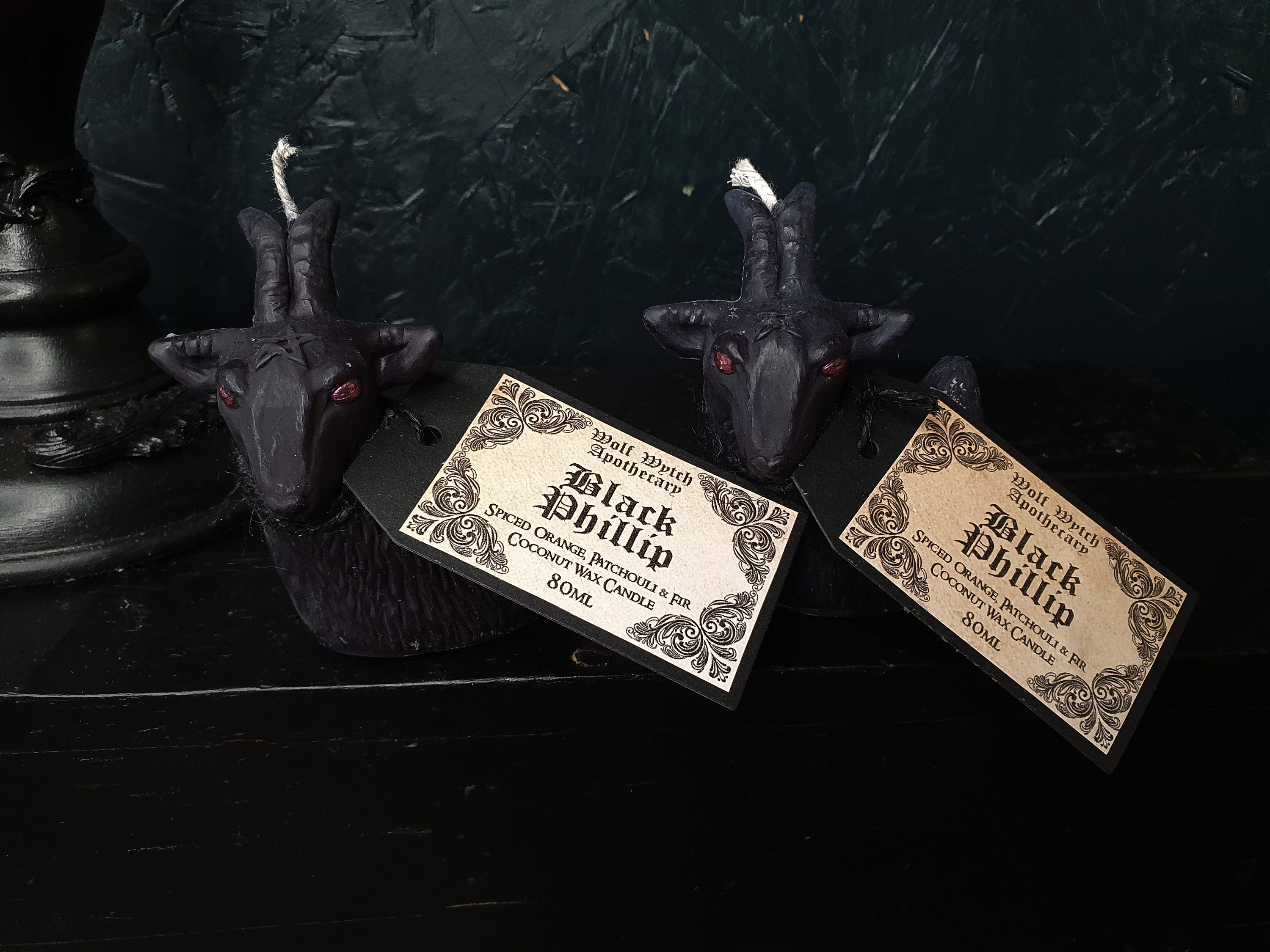 Black Phillip Goat Candle Satanic Goat Gift Occult Candle - Etsy